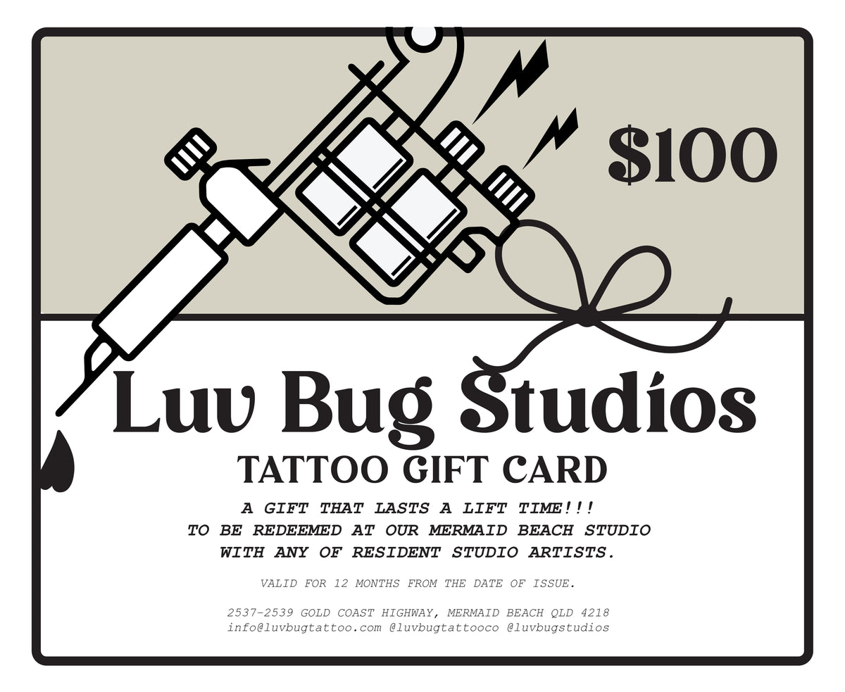 LUV BUG STUDIOS GIFT CARD – LUV BUG TATTOO COMPANY